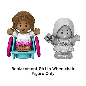 Replacement Part for Fisher-Price Little People Playset - Replacement Female Girl in Wheelchair Dressed for a Party ~ Inspired by Barbie You Can Be Anything