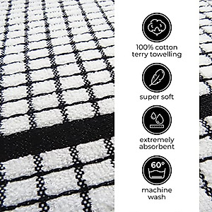 Samuel Lamont & Sons Poli Dri Tea Towel Black