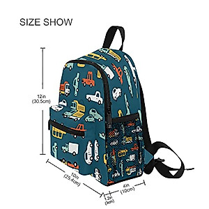 Cute Toddler Backpack Mini Travel Bag Car Childish Truck for Baby Girl Boy Age 3-7