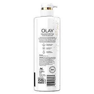 Olay Cleansing & Firming Body Wash with Vitamin B3 and Collagen, 26 fl oz (Pack of 4), White
