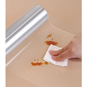 Electrostatic Absorption Wall Protective Film,Removable Clear Wall Protector Oil Proof Waterproof Sticker Furniture Protective Film Sticker, Heat Resistant Anti Scratch Wallpaper (Size : 120x1000cm)