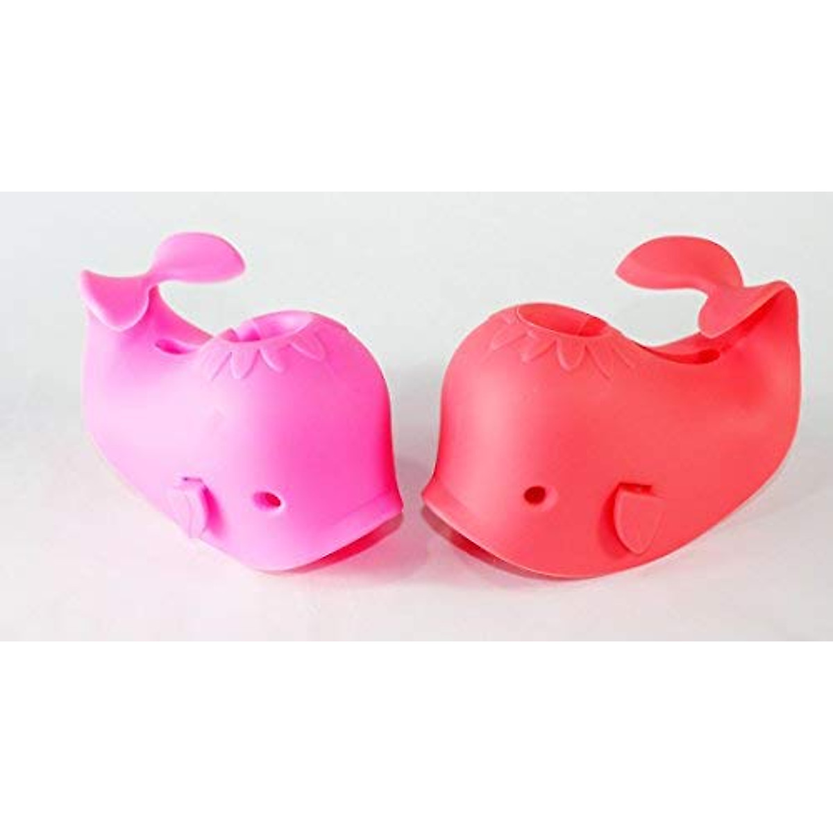 Aurelie Silicone Whale Tub Faucet Cover for Kids, Protective Baby Safety Products for the Bathtub Spout, Melon