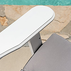 Christopher Knight Home Amenda Outdoor Acacia Wood Folding Adirondack Chairs with Cushions (Set of 4), Gray, White + Grey