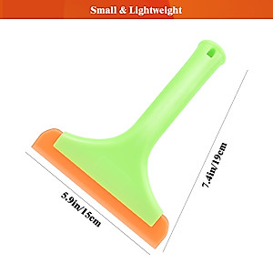 Wigoo Flexible Silicone Squeegee,All-Purpose Small Squeegee,Window Squeegee,Shower Squeegee for Glass Doors,Car Windshield,Mirror,Auto Water Blade Household Squeegees Long Handle Window Tint Squeegee