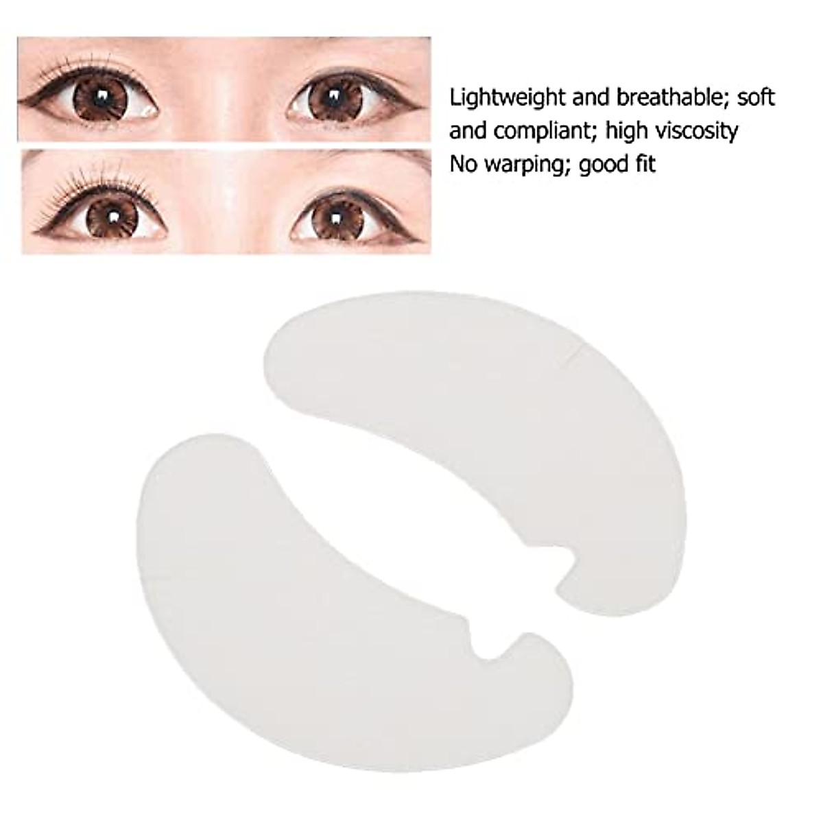 100Pcs Under Eye Pads, U Shaped Eyelash Extension Eye Pads Patches Tools Eye Gel Pads Patches Kit for Makeup Beauty Salon