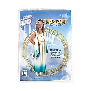 Kangaroo Greek Goddess Dress with Gold Leaf Headpiece I Perfect for Greece Dress Up Halloween Fairy Cosplay Athena Costume