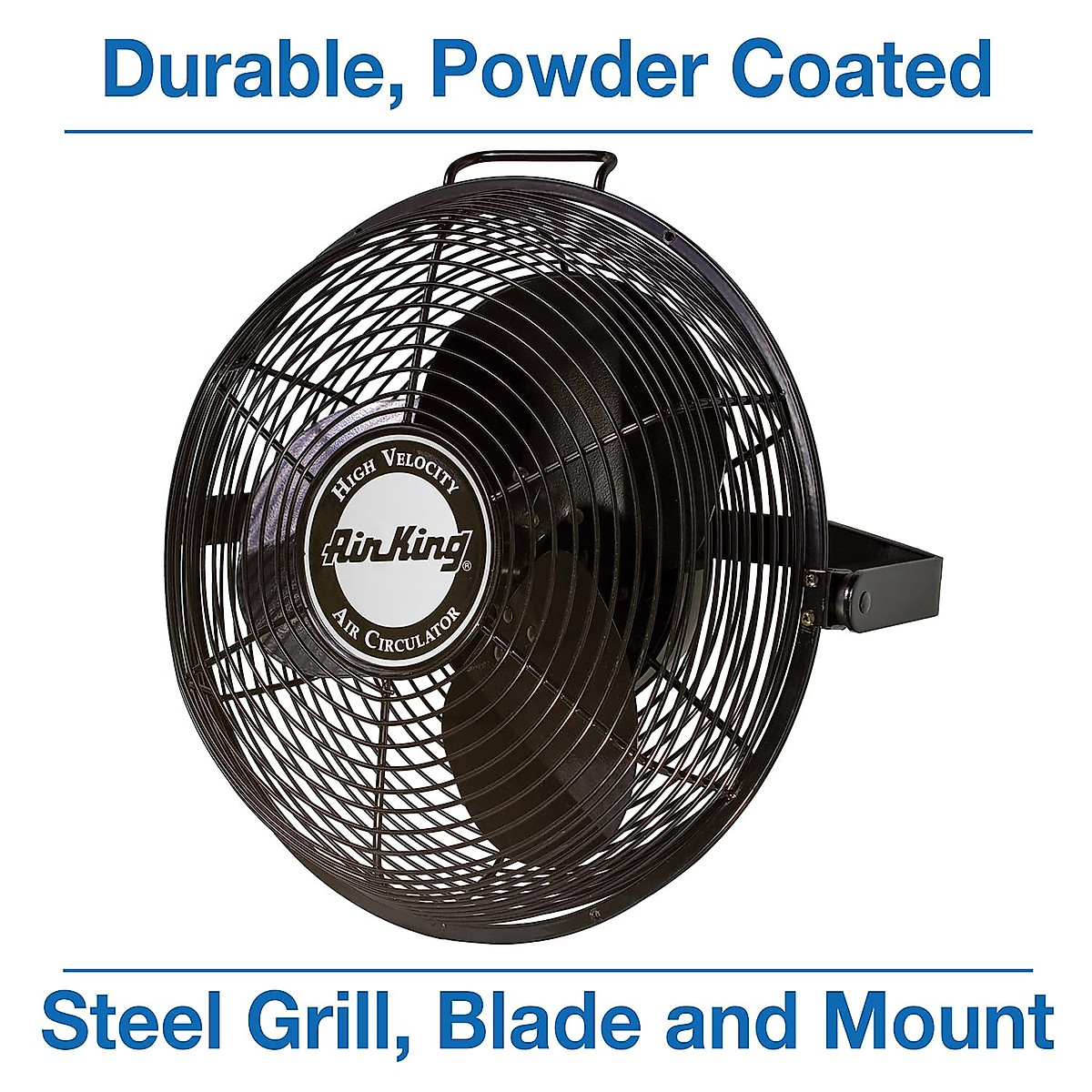 Air King 9314 14-Inch Industrial Grade High Velocity Multi Mount Fan,Black