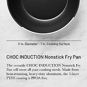 de Buyer CHOC INDUCTION Nonstick Fry Pan - 11” - 5-Layer PTFE Coating - Warp & Scratch Resistant - Made in France