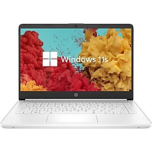 HP 2022 Stream 14" HD BrightView Laptop, Intel Celeron N4120, 8GB RAM, 320GB Storage(64GB eMMC+256GB Micro SD), Intel HD Graphics, 720p Webcam, 1 Year Office 365, White, Win 11