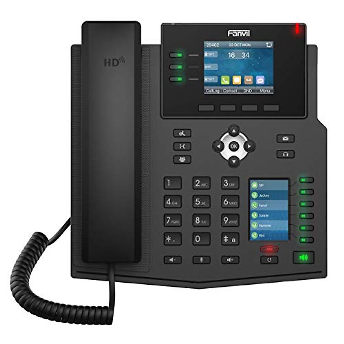 Fanvil X4U Gigabit SIP Enterprise Desktop Phone with Dual-Color LCD Display