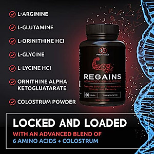 HGH Supplements for Men & Women - Regains Natural Anabolic Muscle Growth Building & Human Growth Hormone for Men, Muscle Builder for Men, Muscle Recovery Post Workout Supplement, 60 Protein Pills