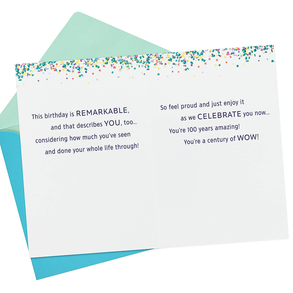 Hallmark 100th Birthday Card (100 Years Amazing)