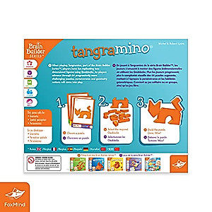 Foxmind, Tangramino 3D Puzzle-Solving, Logic Game, Brain Builder Series