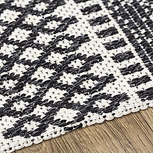 Mark&Day Area Rugs, 5x7 Stone Bohemian/Global Black Area Rug, Black/Cream Carpet for Living Room, Bedroom or Kitchen (5'3" x 7'3")