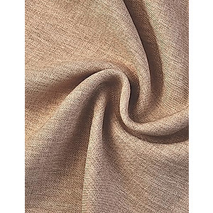 Narcissus Khaki Linen Pants for Women Fall Plus Size Khaki Pants for Women Drawstring Loose Linen Pants Plus Size Linen Beach Pants for Women (Khaki XL)