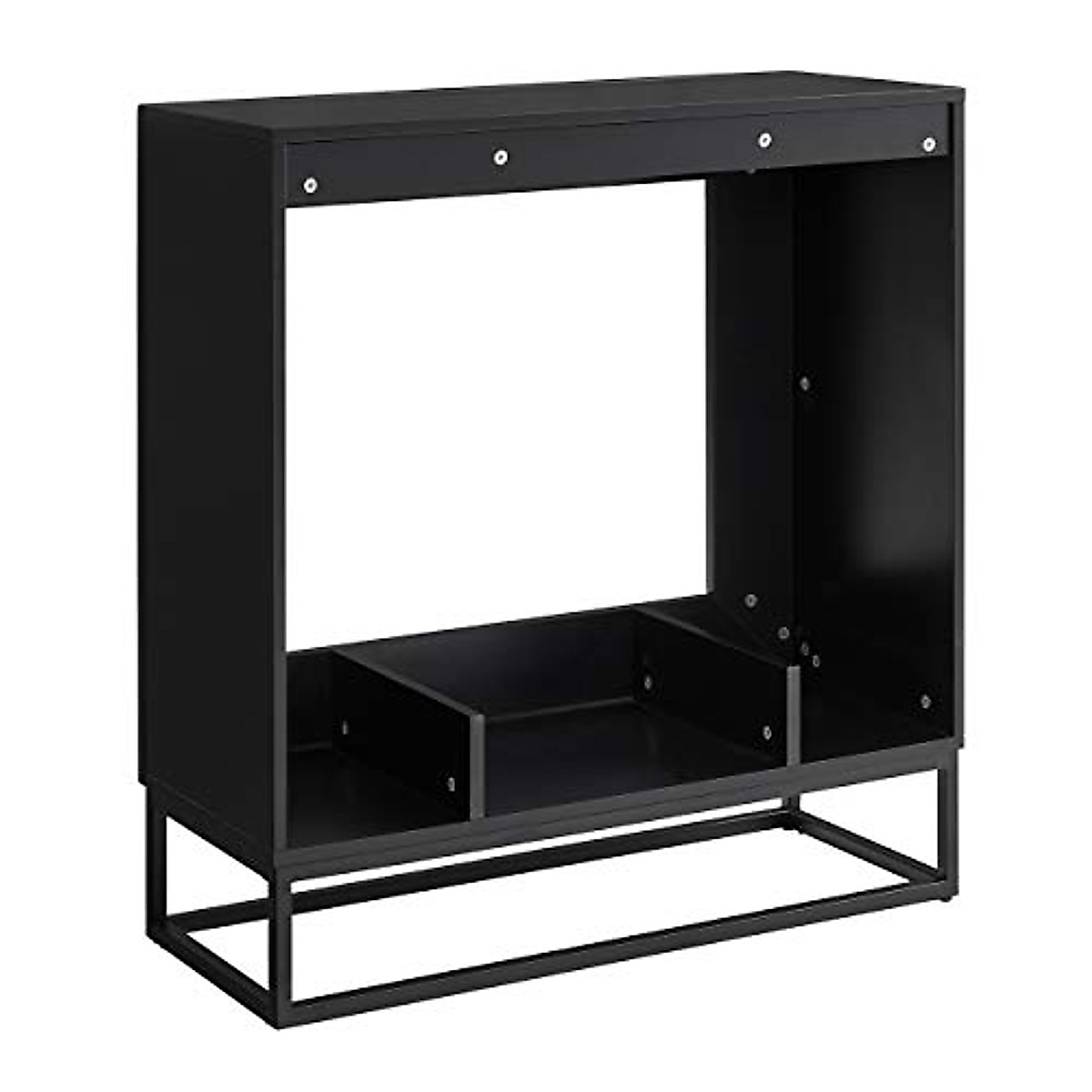 SEI Furniture Frescan Color Changing Electric Fireplace, Black