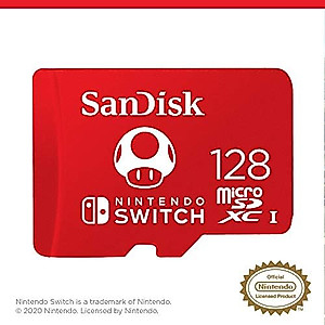 SanDisk 128GB microSDXC Card, Licensed for Nintendo Switch - SDSQXAO-128G-GNCZN