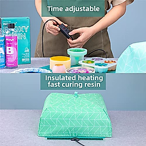 ISTOYO Resin Heating Mat, Resin Molds Heating Pad, Resin Curing Machine, Epoxy Resin Dryer with Time Adjustment Function for Epoxy Molds, Resin Supplies, Silicone Molds
