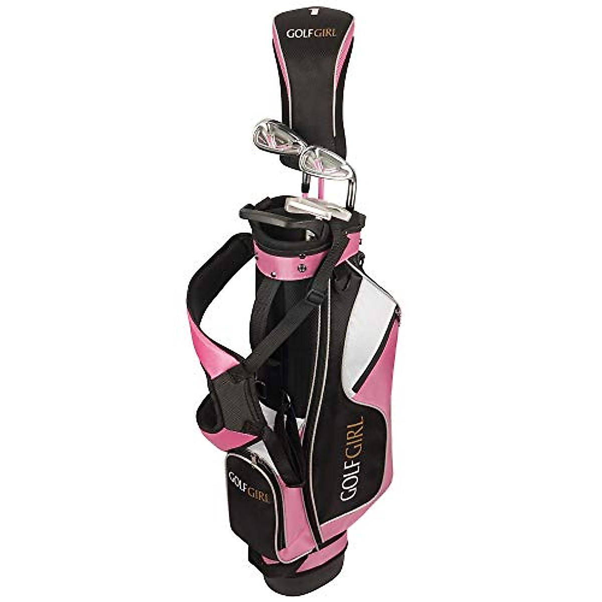 Golf Girl Junior Girls Golf Set V3 with Pink Clubs and Bag, Ages 8-12 (4' 6" - 5'11" Tall), Left Hand