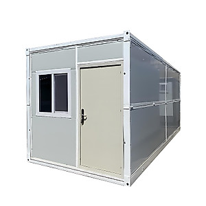 Foldable Prefab Container Home | Modular Tiny Home with Customizable Bathroom, Kitchen, Living Room & Bedroom | Mobile Home for Adults | Ideal Tiny Homes to Live in