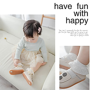 QandSweet Newborn Girls' Socks Baby Ankle Sock for Infant and Toddlers (0-6 Months)