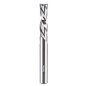 SpeTool Downcut Spiral Router Bits 1/4 inch Shank,1/4 inch Cutting Diameter Solid Carbide CNC Router Bit Woodworking End Mills for Wood Carving Slotting