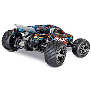Traxxas 370764ORNG Rustler Vxl: 1/10 Scale Stadium T