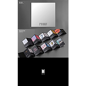 Dreamus BTS BANGTAN BOYS - Proof Compact Edition [BTS Anthology Album] 3CD+Extra Photocards Set, Black, 154 x 153 x 15 mm (BHE0117)