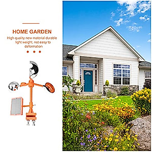 Tofficu Bird Animal Outdoor Devices Solar Powered Bird Deterrent Devices Bird Spinning Reflectors for Garden Farm