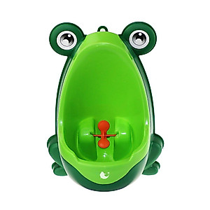 BFY Cute Frog Potty Training Urinal for Boys Kids Babys Toddlers with Funny Aiming Target