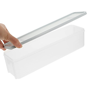 SHERCHPRY Airtight Food Storage Containers with Lids: 3Pcs Pasta Storage Containers for Pantry Spaghetti Noodles Clear Kitchen Containers Pantry Organization Storage Blue