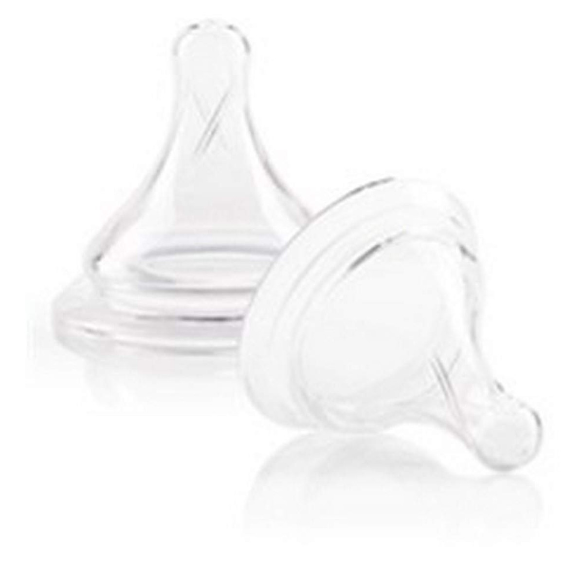 Joovy Boob Nipples with Elongated Shape to Mimic Mom and Available in 5 Flows Including X-Cut Extra Fast Flow for Thicker Foods - Compatible with Joovy Boob Bottle Line (Clear, Stage 2, 2 Count)