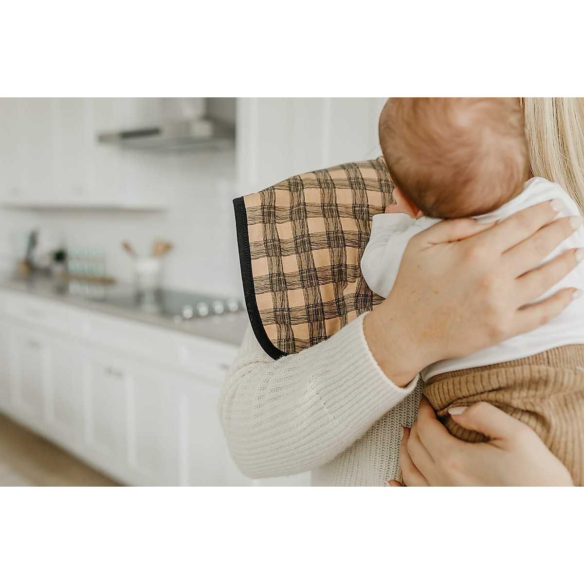 Copper Pearl Premium Baby Burp Cloths - 3-Pack Large Cotton Burp Cloths, Extra Soft Spit Up Rags with 3 Absorbent Layers, Perfect for Baby Boy and Baby Girl Gifts (21" x 10" Size, Jo Set)