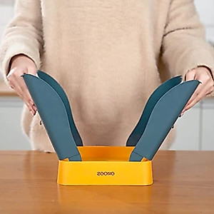 Trash Can Pretty Exquisite Adjustable Extended Space Waste Bucket Blue