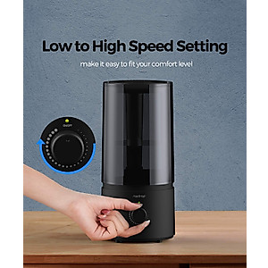 raydrop Humidifiers for Bedroom, Cool Mist Humidifiers for Babies, 1.70L Quiet Ultrasonic Humidifier, Space-Saving, Filterless, Auto Shut Off - (0.45 Gallon, US 110V)