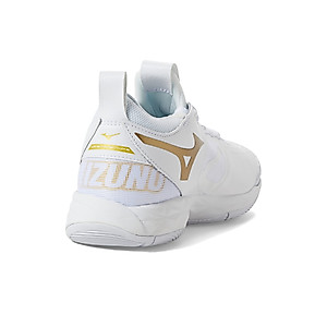 Mizuno Wave Momentum 2 White/Gold 9.5 B (M)