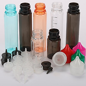 20pcs 30ml Soft PET Unicorn Dropper Bottle Liquid Refill Bottle Liquid Applicator Bottle