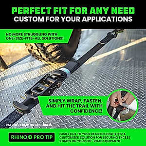 Rhino USA 1" x 25' Hook and Loop Roll - Non-Adhesive Interlocking Tape