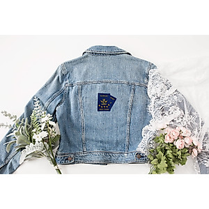 Patch Party Club "World Traveler," Gold Passport Patch, Unisex Iron-on Embroidered Patch, Melanin Travels, 3"inch x 3" Patch