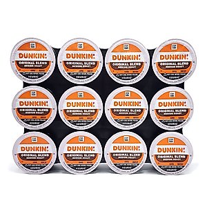 Adhesive Wall Mounted 12 Slot Coffee Pod Holder and Organizer. Space Saving Storage Rack Compatible with K Cups Saves Room in Drawers, Cupboards and Counters to Keep Coffee Station and Kitchen Neat