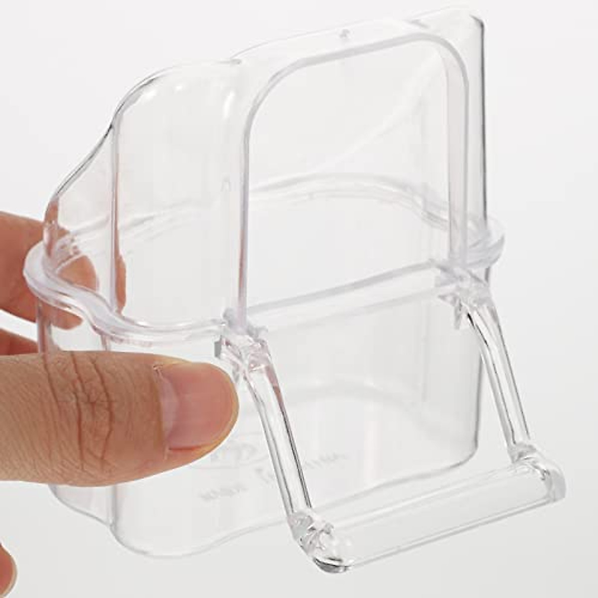 Ipetboom No Automatic Bird Feeders Cockatiel Food Dispenser Bowls Container Parrot Dishes Parakeet Cage Accessories Bird Feeder for Canary Finch Conure Lovebirds Cage Supplies 2pcs