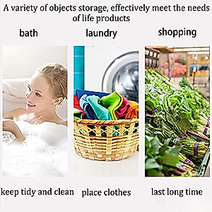 Portable Plastic Shower Caddy Baskets, Standing Storage Organizer Bins, Shower Caddy Tote Bag with Handles, Hollow Cleaning Caddy with Holes for Bathroom, College Dorm, Kitchen, Home - Heart Blue