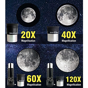 SpectrumOI Telescope for Kids, Telescope for Adults Astronomy Gifts, Telescope for Kids 8-12 - Premium Refractor Telescope 70mm Aperture with Carry Bag and Phone Holder