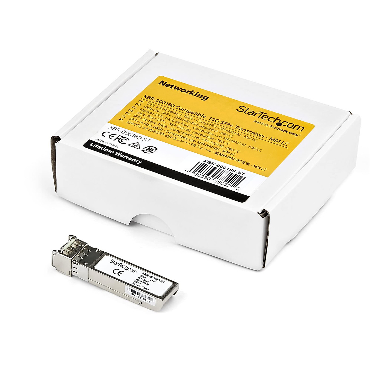 StarTech.com Palo Alto Networks Plus-SR Compatible SFP+ Module - 10GBASE-SR - 10GbE Multimode Fiber MMF Optic Transceiver - 10GE Gigabit Ethernet SFP+ - LC 300m - 850nm - DDM (Plus-SR-ST)