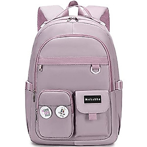 Makukke School Backpack for Women, Laptop Backpack 15.6 Inch College School Bag Anti Theft Travel Daypack Bookbag for Girls