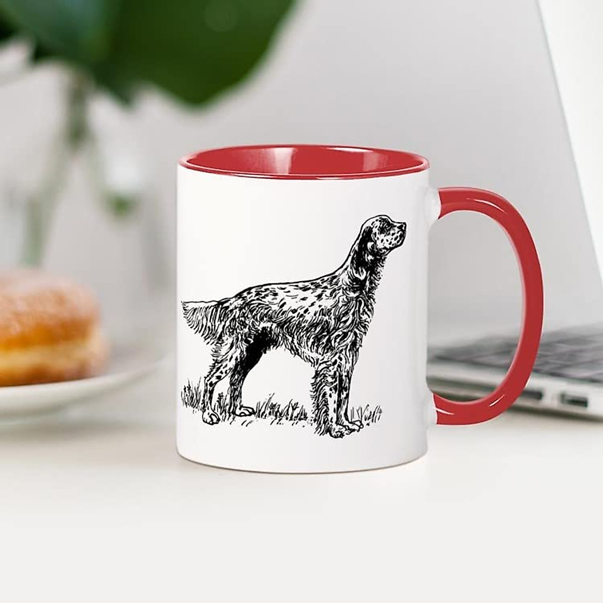 CafePress English Setter Mugs Ceramic Coffee Mug, Tea Cup 11 oz