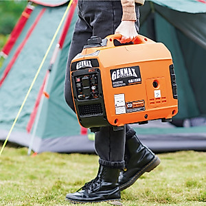 GENMAX Portable Generator，1200W Ultra-Quiet Gas Engine, EPA Compliant, Eco-Mode Feature, Ultra Lightweight for Backup Home Use & Camping (GM1200i)