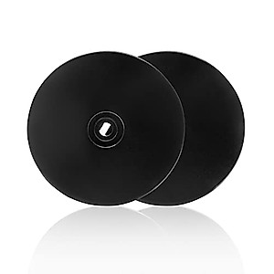 Jersvims 2Pcs 4 Inch Acrylic Cabinet Turntable Platter, Black Turntable Organizer Round Rotating Plate for Kitchen Pantry Cabinet Desk Rack Spice Cake Cookie Decorating