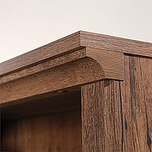 Sauder Misc Storage 5-Shelf Tall Wood Bookcase in Vintage Oak