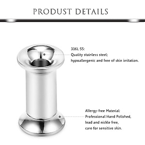 Hoeudjo 12PCS Gauge Plugs Tunnels Surgical Steel Screw Fit Double Flared Ear Tunnels Expander Plugs Stretcher Set for Women Men Girls 6G Silver-tone Black Rose Gold 4mm